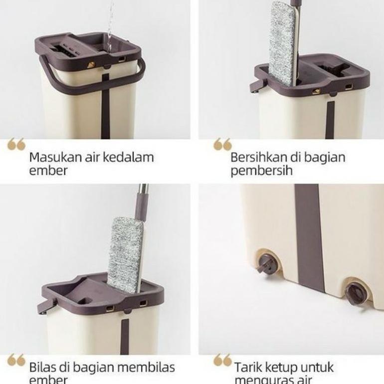 Jual Alat Pel Lantai Praktis /Ultra Mop Pengepel Otomatis 360 Derajat ...
