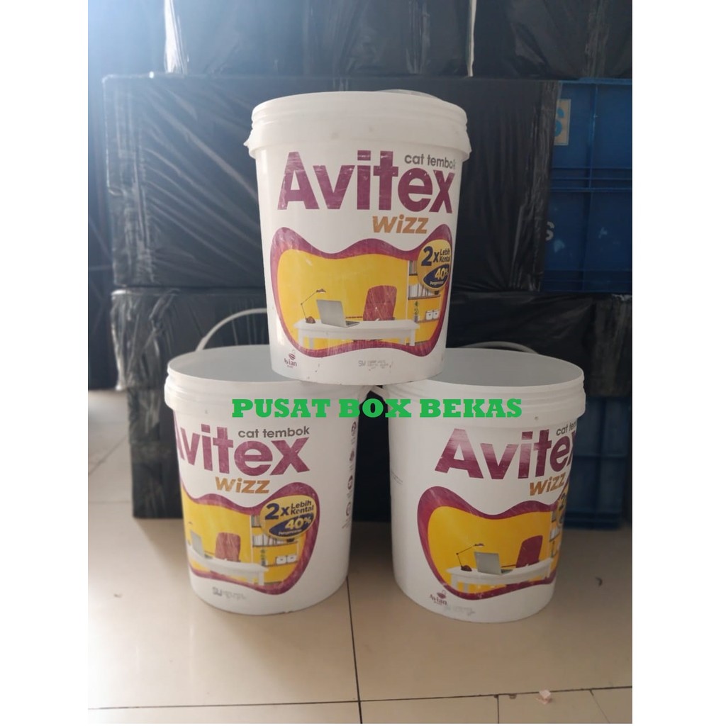Jual Ember bekas putih sablon ukuran 20/25kg sudah bersih | Shopee ...
