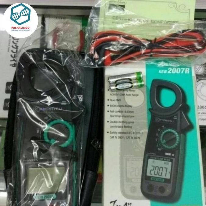 Jual KYORITSU 2007R TANG AMPERE / CLAMP METER AC A 600.0/1000A (Auto ...