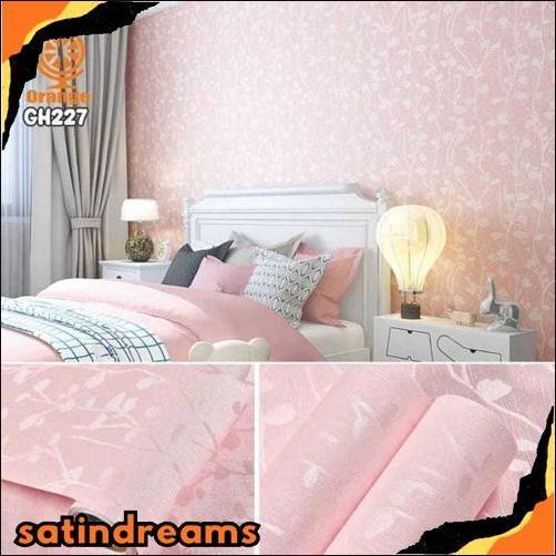 Jual New Sale Wallpaper Dinding Pink Wallpaper Dinding Ruang Tamu ...