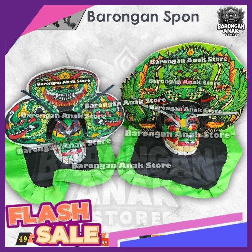 Jual Trending Barongan Anak Store Mainan Tradisional Spon Monster Hijau ...