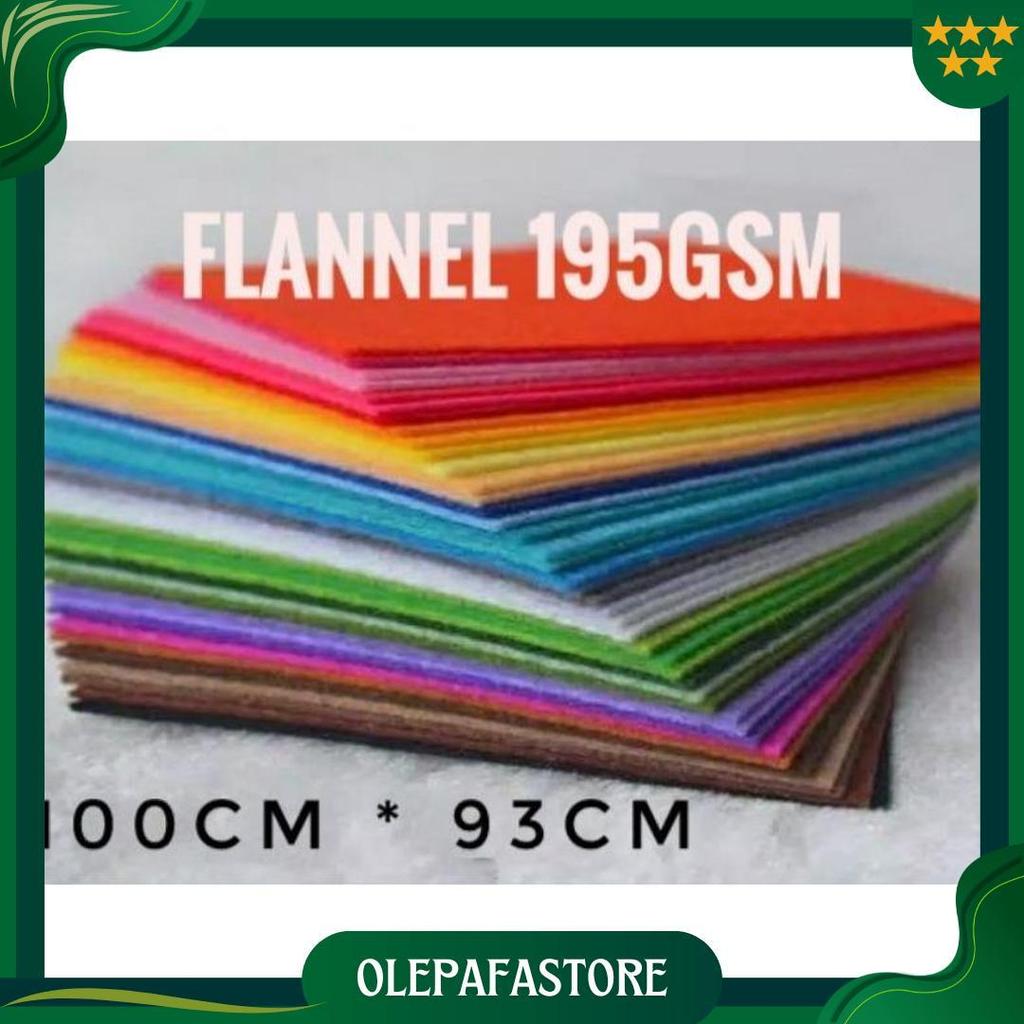 Jual Kain Flannel Per Meter Lebar 93Cm / Kain Felt / Kerajinan Tangan ...