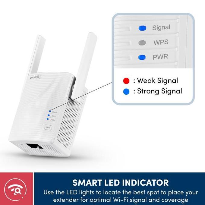 Jual Prolink Dual Band 2 in 1 WiFi AC 1200 Mbps Extender Repeater AP ...