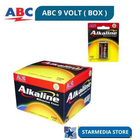 Jual Baterai / Batre Kotak ABC 9V Alkaline 9 volt 6LR6 1 box 12 pcs Ori ...