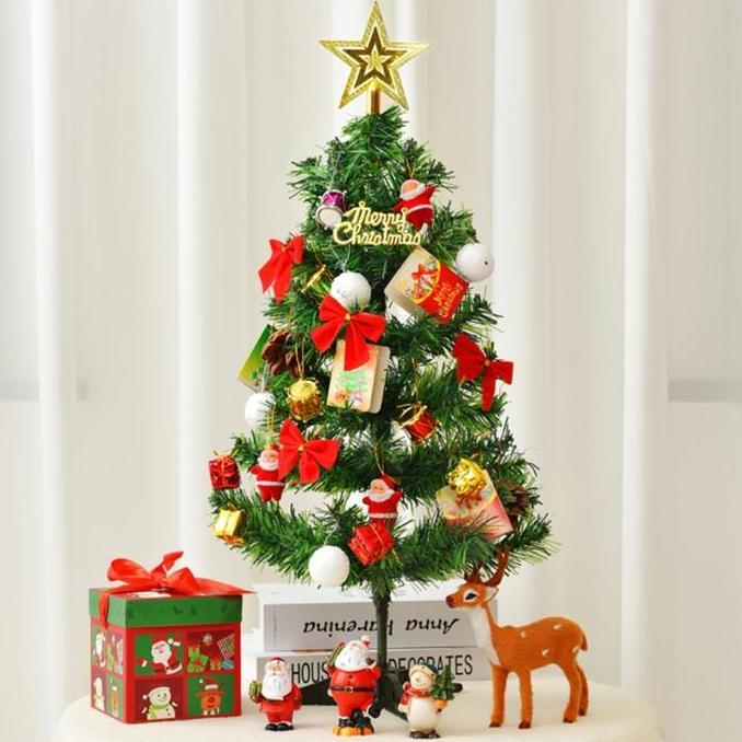 Jual Paket Hemat Pohon Natal PVC Ukuran 120 cm Lengkap Dengan Hiasan ...