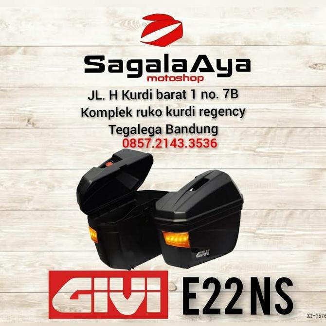 Jual Side Box Motor Givi E22 Mika Orange With Led Restock | Shopee ...