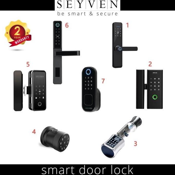 Jual SEYVEN kunci pintu digital cylinder lock smart lock doorlock ...