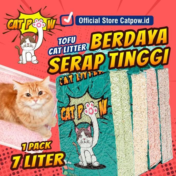Jual Pasir Tofu Kucing (Tofu Cat Litter) CATPOW 7L - Formula Baru ...