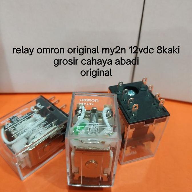Jual relay omron original type my2/my2n 12vdc 8kaki/relay/relay my2n 12 ...