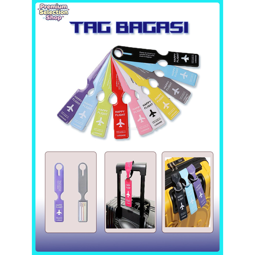 Jual Label Koper PVC Gantungan Tas Travel Anti Hilang Mudah Dikenali ...