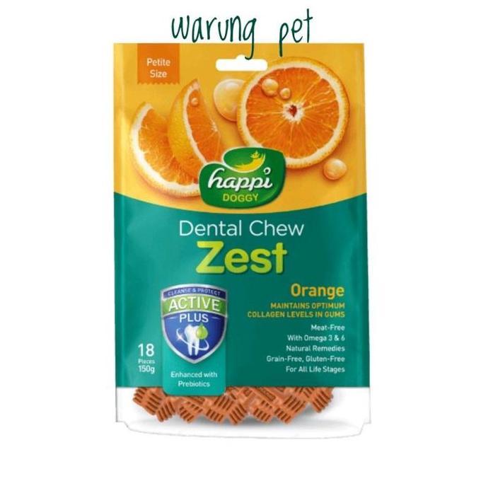 Jual Promo Happi Doggy Dental Chew Zest Dog Snack 150G Makanan Anjing ...
