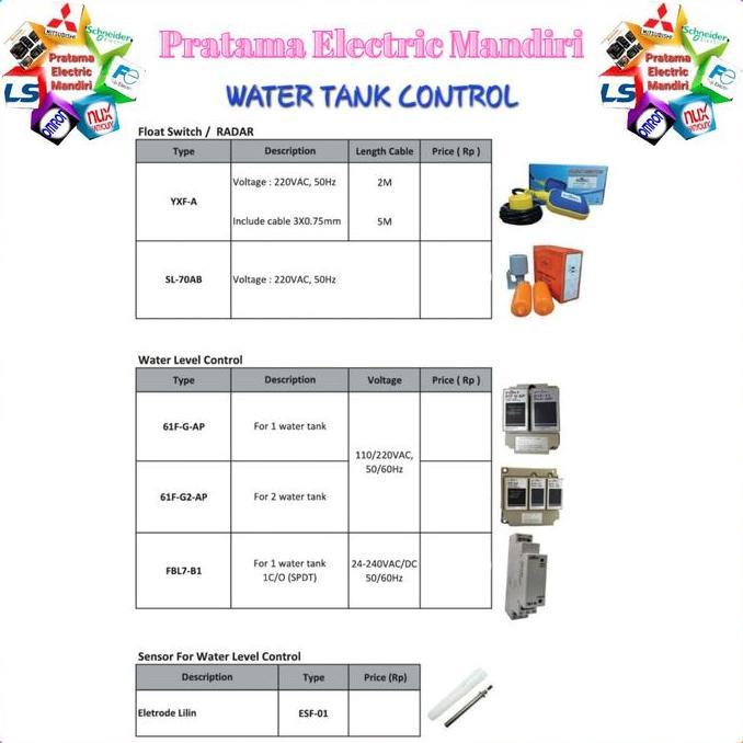 Jual FORT WLC WATER LEVEL CONTROL FOR WATER TANK 61F-GAP 61F-G2-AP FBL7 ...
