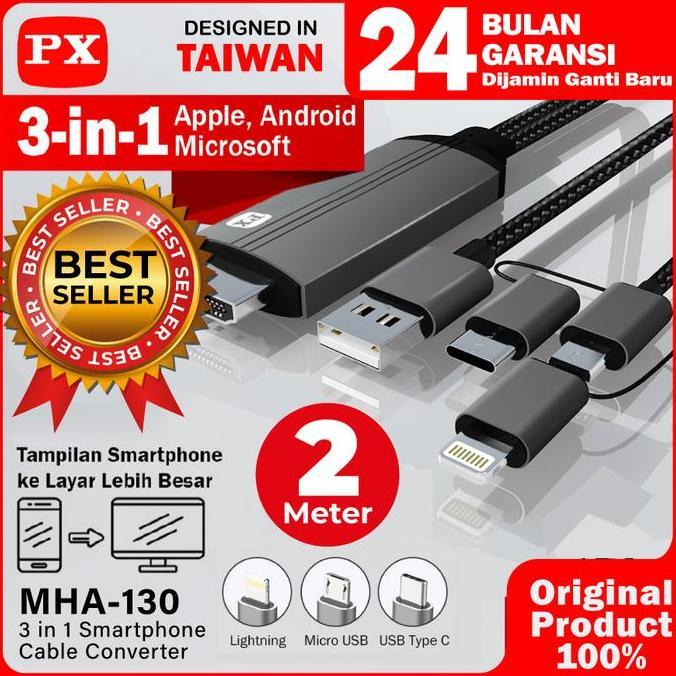 Jual Kabel HDMI Type C Lightning Micro HDMI Dongle MHL Mirroring Cable ...