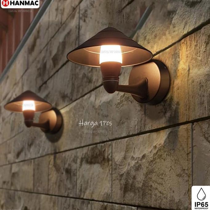 Jual Lampu dinding led 10watt model topi outdoor taman minimalis ...