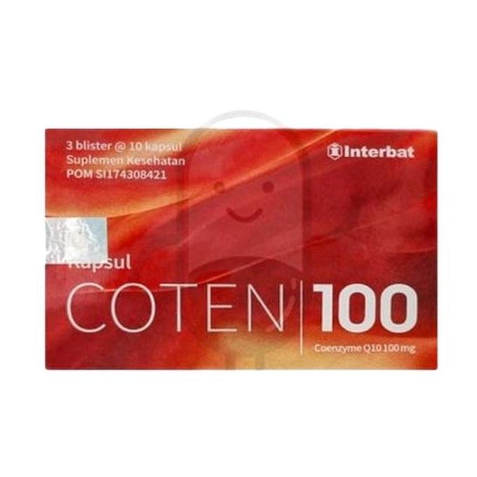 Jual coten 100mg Box isi 30 kapsul Interbat | Shopee Indonesia