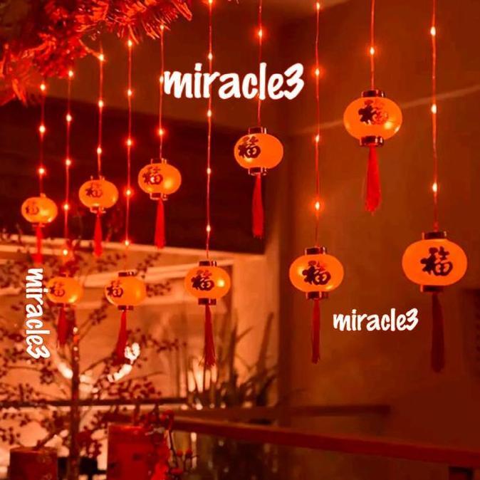 Jual lampu led imlek / lampu lampion led / lampu lampion fu / lampu fu ...