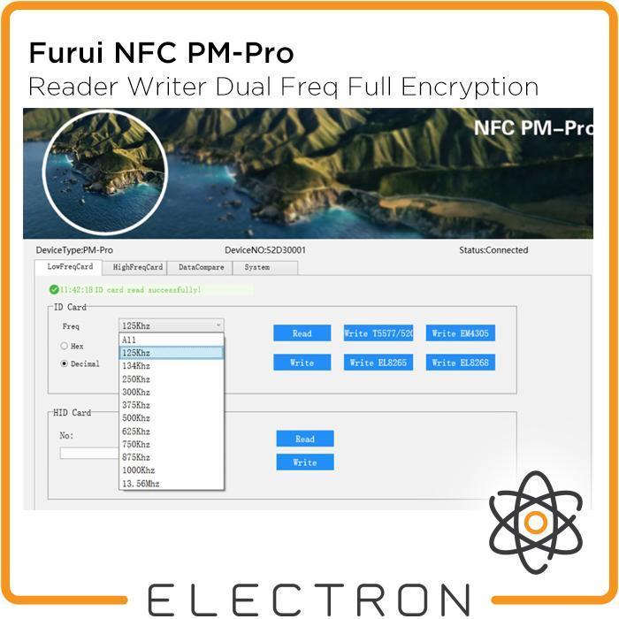 Jual Furui Nfc Pm-Pro Rfid Card Reader Writer 125 Khz 13.56 Mhz ...