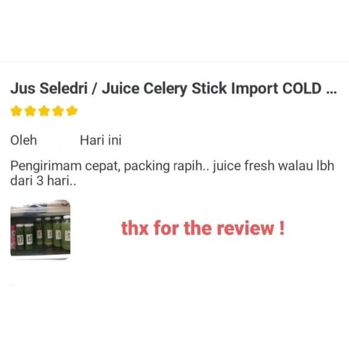 Jual Jus Seledri / Juice Celery Stick Import COLD PRESSED 100% murni ...