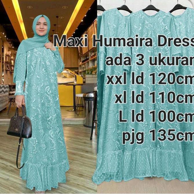 Jual MAXI HUMAIRA MUSLIM SiMPEL SERAGAM/GAMIS KEKINIAN KOMBINASI Karet ...