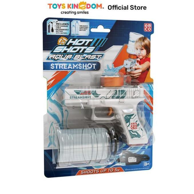 Jual Toys Kingdom Emco Water Gun Hot Shots Aqua Blast Streamshot ...
