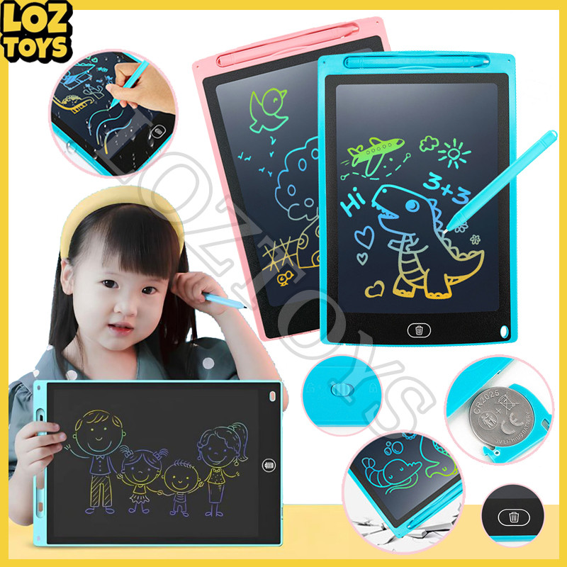 Jual LOZTOYS 12 inch Drawing Board Bisa Hapus LCD Writing Tablet Mainan ...