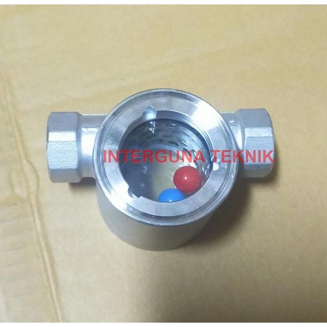 Jual CAVERLY- Sight Glass Ball ukuran 3/4" inch ss 304 / Flow indicator ...