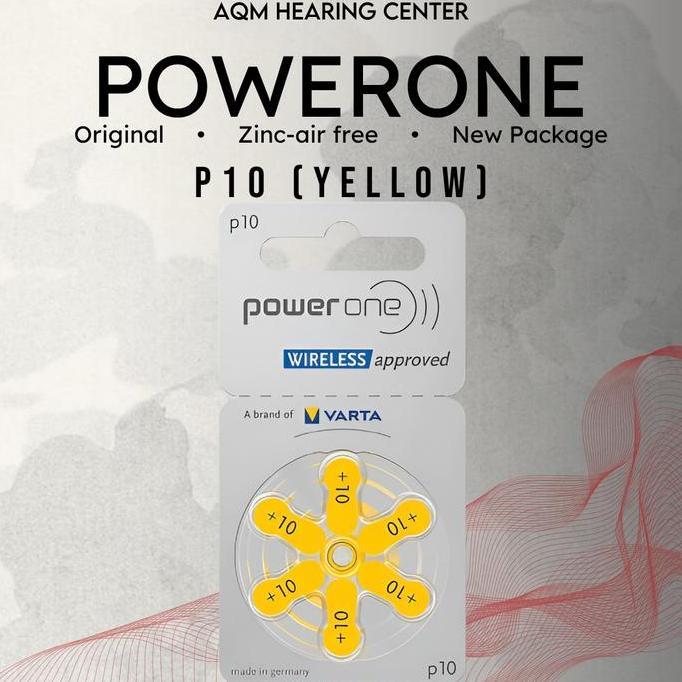 Jual Powerone Baterai Alat Bantu Dengar P10 Pr70 1.45V Zinc-Air Kuning ...