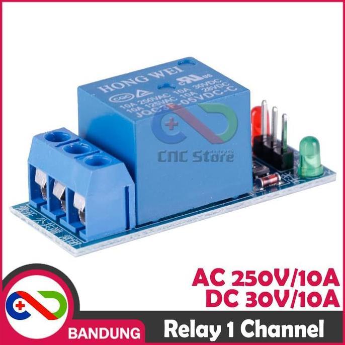 Jual [Cnc] Relay 5V 1 Channel Output 250Vac 30Vdc 10A Module For ...