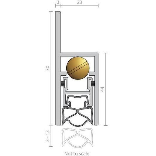 Jual RAVEN Heavy Duty Acoustic Automatic Door Bottom Drop Seal RP38SI ...