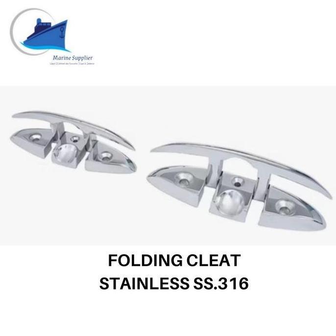 Jual Pengikat Tali Kapal Folding Cleat Stainless Steel Pengikat Tali ...