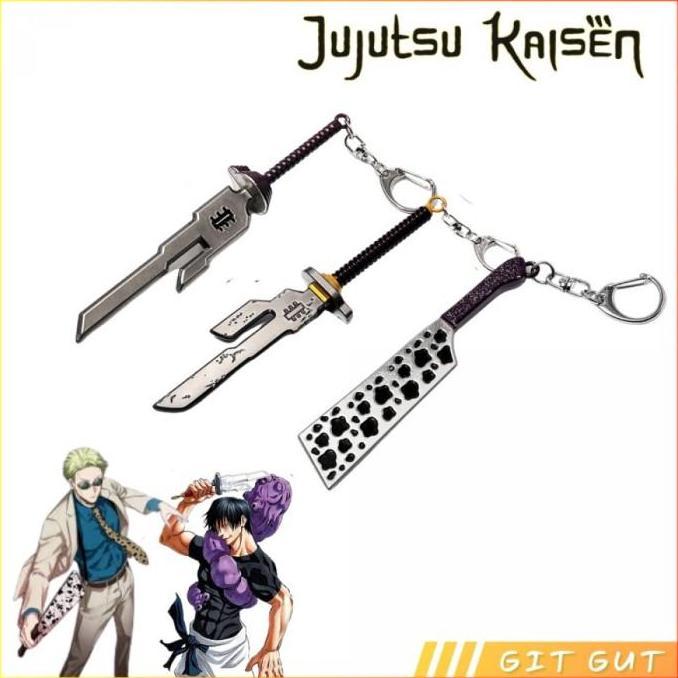 Jual Keychain Gantungan Kunci Jujutsu Kaisen Toji Nanami Weapon Cursed ...