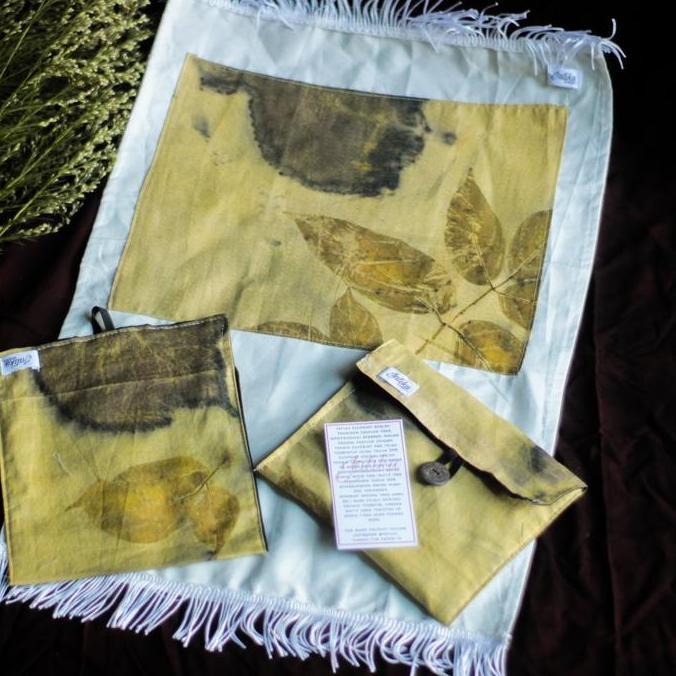 Jual Jatiku Ecoprint Sajadah Travelling Kain Linen, Katun Dan Sutra ...