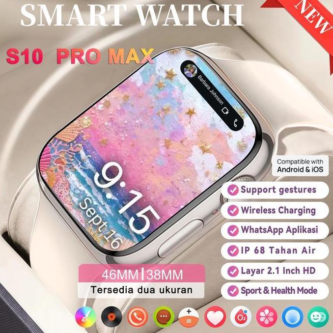 Jual Official Smartwatch S10 Pro Max 100%baruOriginal Mendukung operasi ...