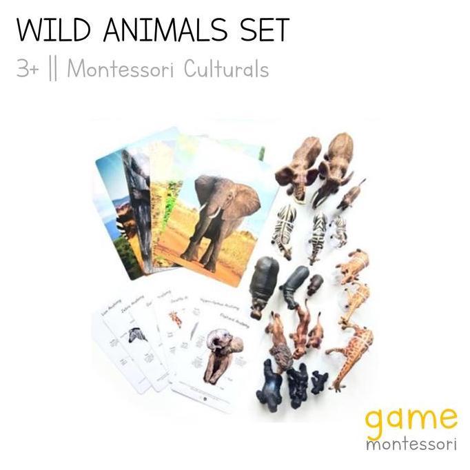 Jual Montessori Cultural Animals Wild or Farm set | Shopee Indonesia