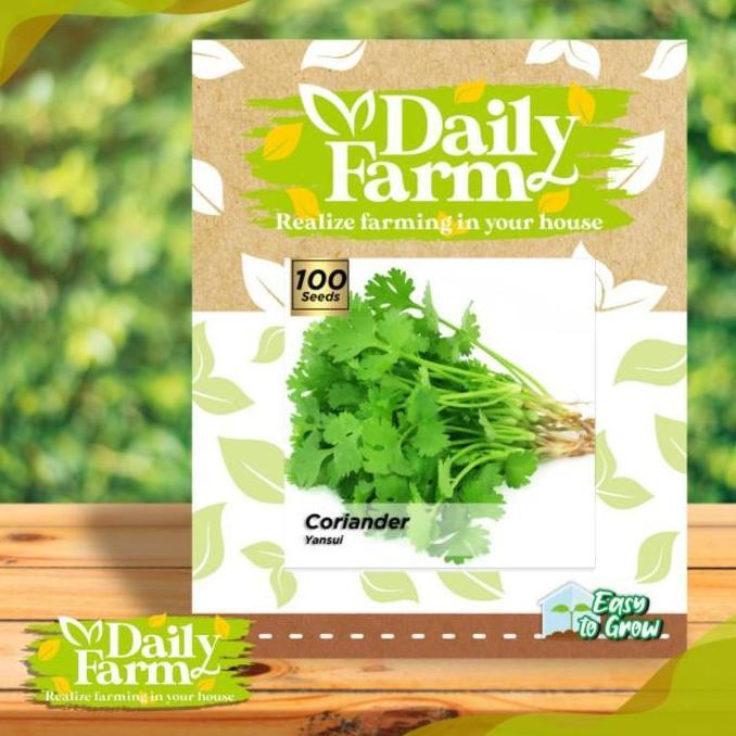 Jual Df Benih Daun Ketumbar Coriander Yansui 100 Butir Dari Daily Farm ...