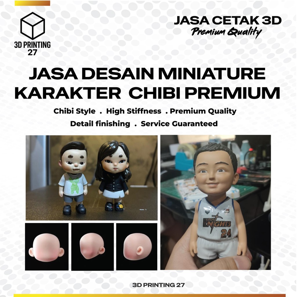 Jual Jasa Desain 3D Chibi Kartun hewan anabul dll Print - PLA/PLA+ ...