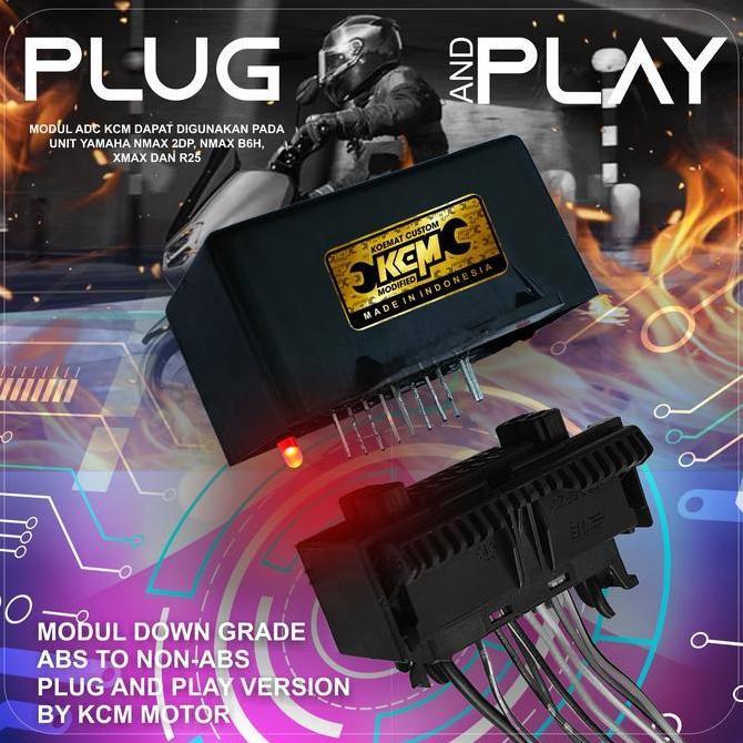 Jual KCM MOTOR, PLUG AND PLAY MODUL DOWN GRADE ABS TO NON-ABS NMAX ...