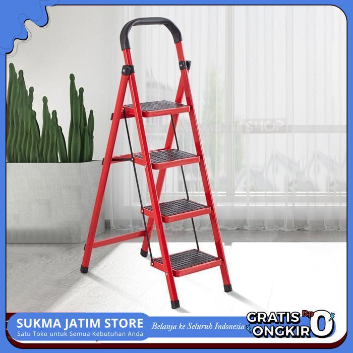 Jual TANGGA LIPAT 5 TINGKAT BESI LIPAT HITAM RUMAH TANGGA HANDLE BUSA ...