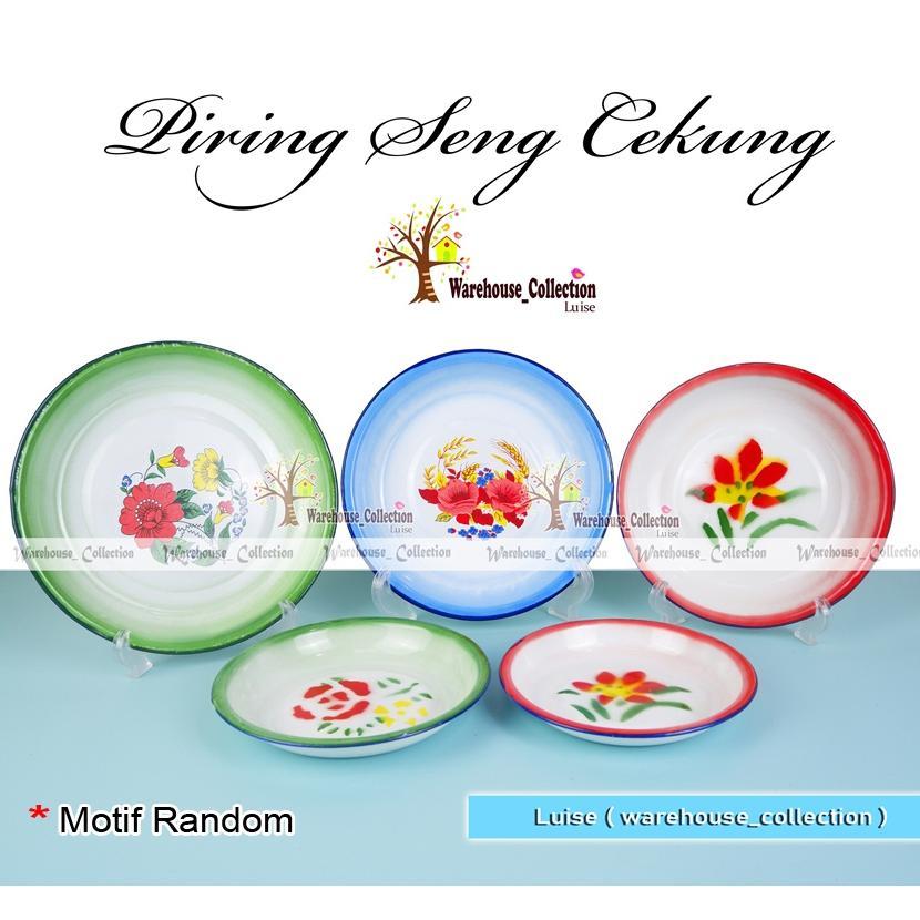 Jual Piring Seng Cekung//Loyang Lapis Kembang 16/18/20/22/24 Nampan ...
