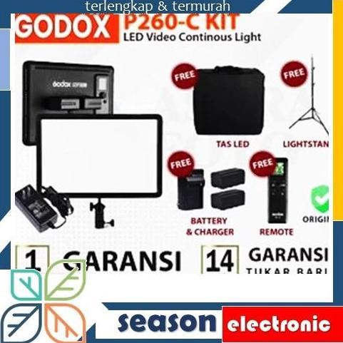 Jual lampu lighting studio Godox LEDP260C Bi-Color Lampu LED Video ...