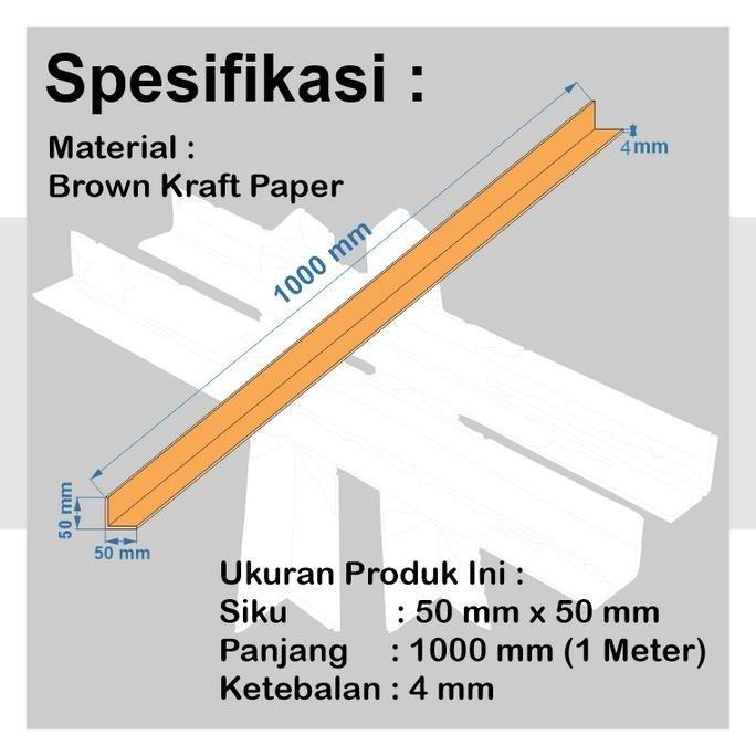 Jual Siku Karton Kertas Paper Angle Siku Pelindung Sudut 1 Meter ...