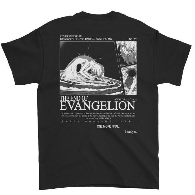 Jual New- Kaos Evangelion - NGE The End of Evangelion Anime T-Shirt ...