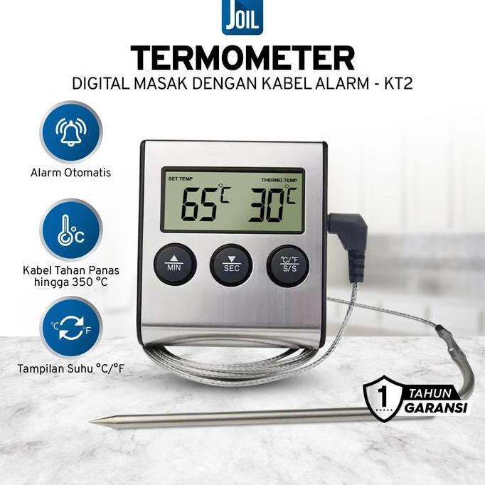 Jual Joil Termometer Oven Masak Digital Resolusi 1C Waterproof Range ...