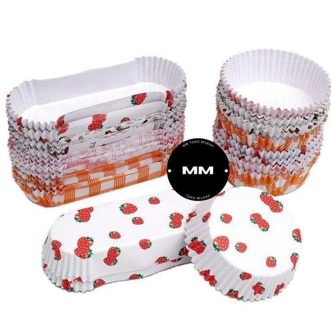 Jual New- paper cup roti paper cup case roti kertas roti anti lengket ...