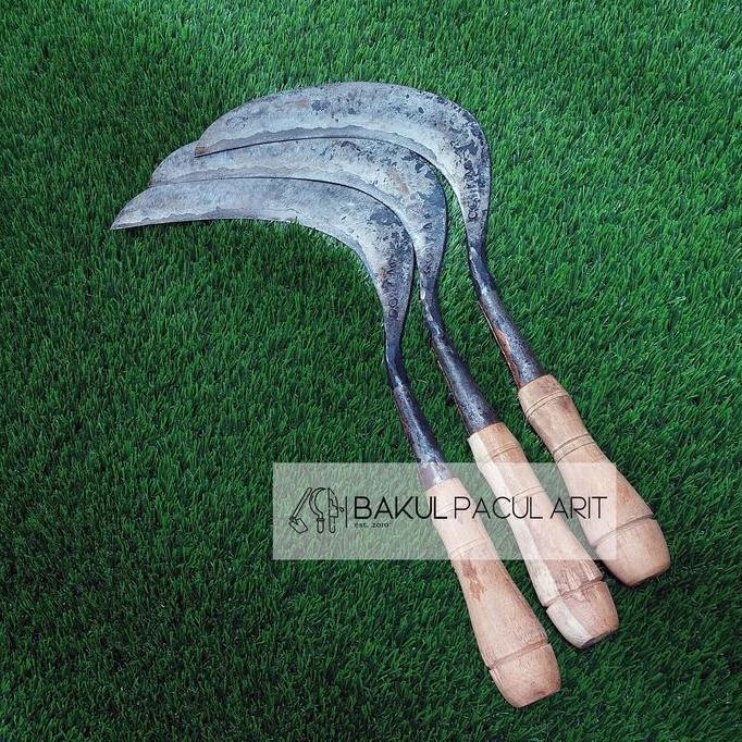 Jual ROJIKAN Arit Rumput Padi Ngaritan Super Baja Isen Roda Gila Tajam ...