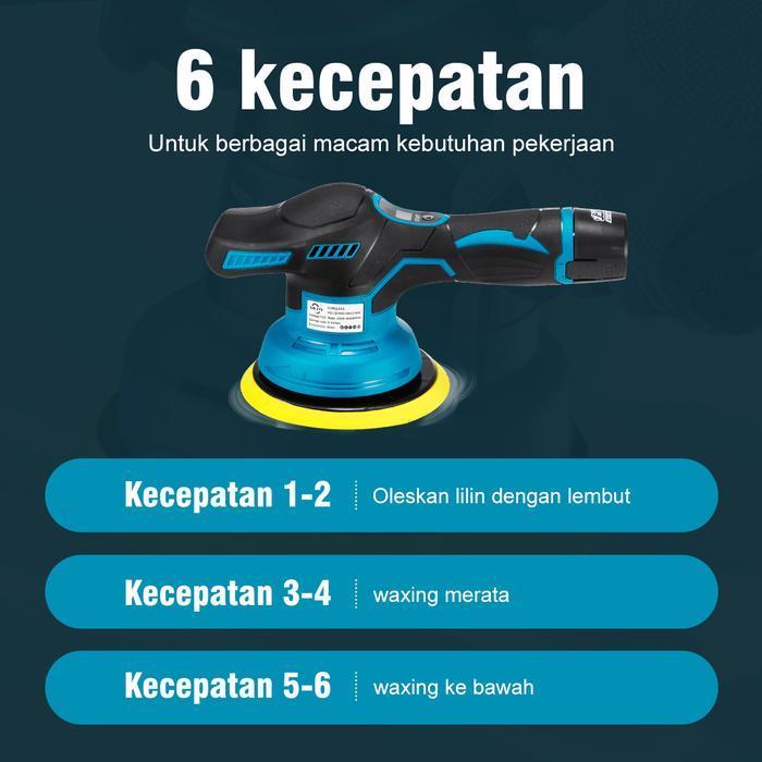 Jual MLHY Cordless Mesin Poles 12V Polisher Machine 6" Multifungsi ...