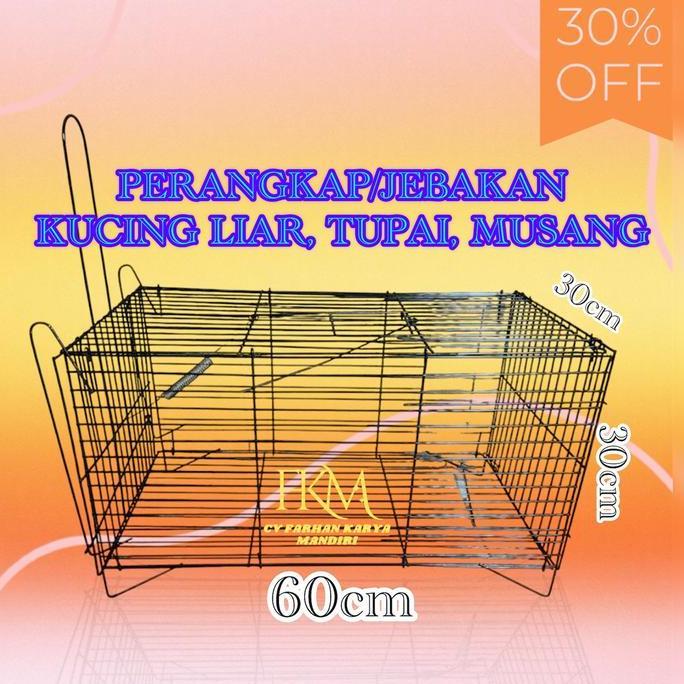 Jual BERKUALITAS Perangkap/jebakan lipat buat kucing, musang, tikus ...