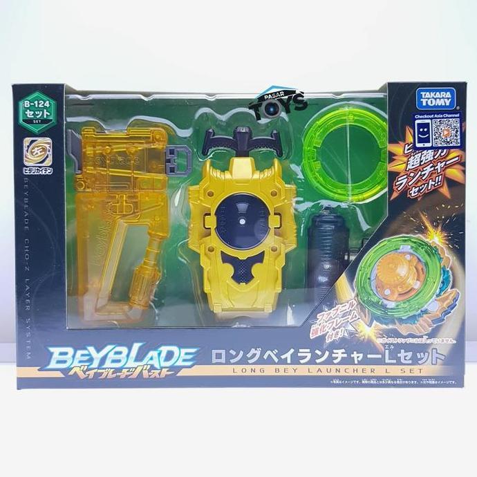 Jual Beyblade B-124 Long Bey Launcher L Set CHO-Z Layer System Left ...