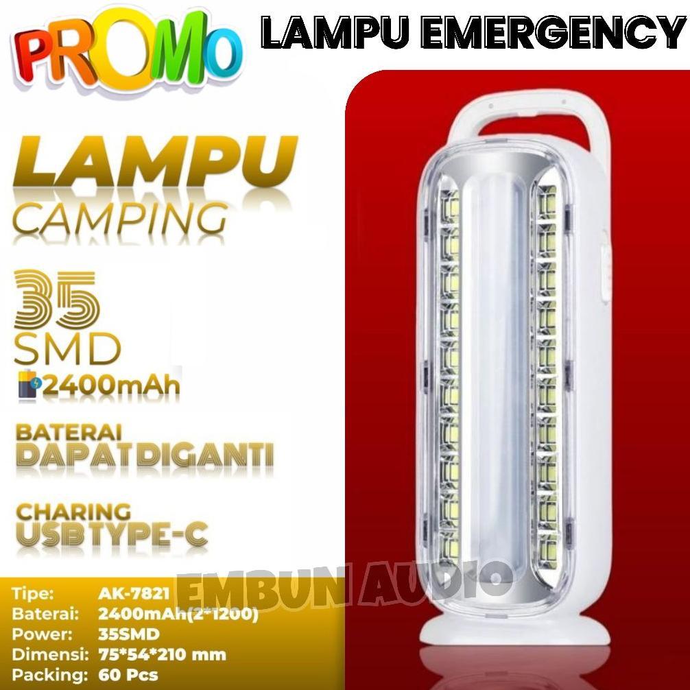 Jual Lampu Emergency LED 35 SMD / Lampu Camping AOKI AK-7821 dengan ...