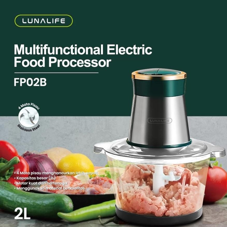 Jual [Toko Papatta] LUNALIFE Food Chopper FP02B Chopper Kaca 2L Food ...